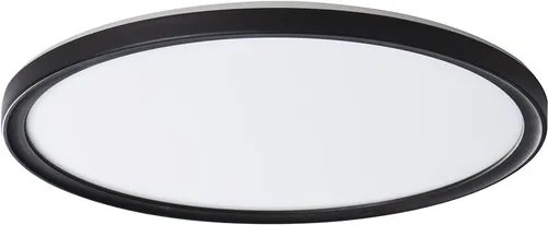 KANLUX KANLUX, AZPO stropní LED svítilna, průměr 225mm, 11,8 W, 3000/4000/6000K, IP54, černá mat, 31513
