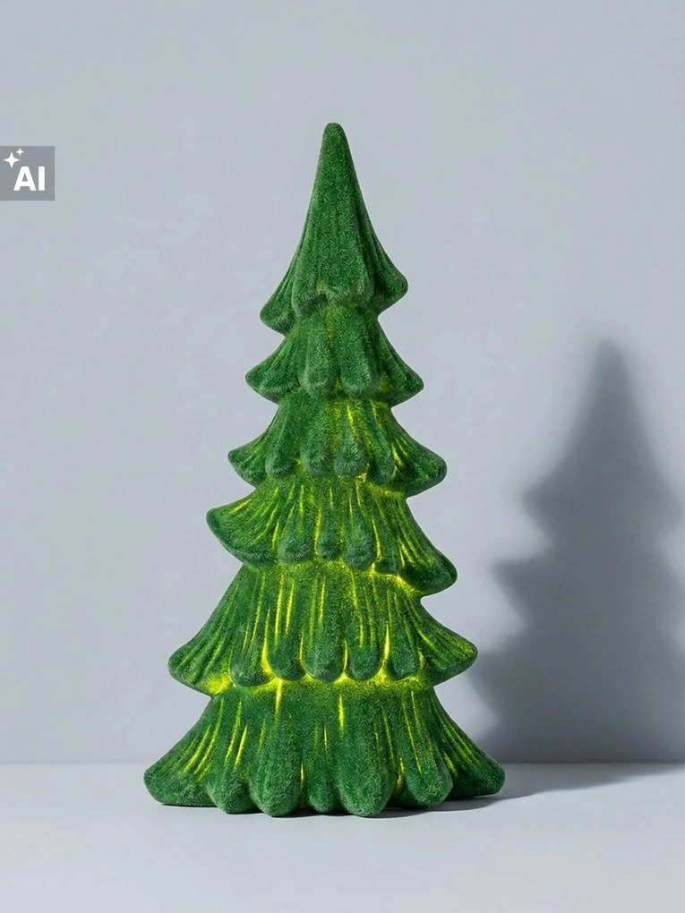 Sinsay - Vánoční LED dekorace ve tvaru vánočního stromku - zelená