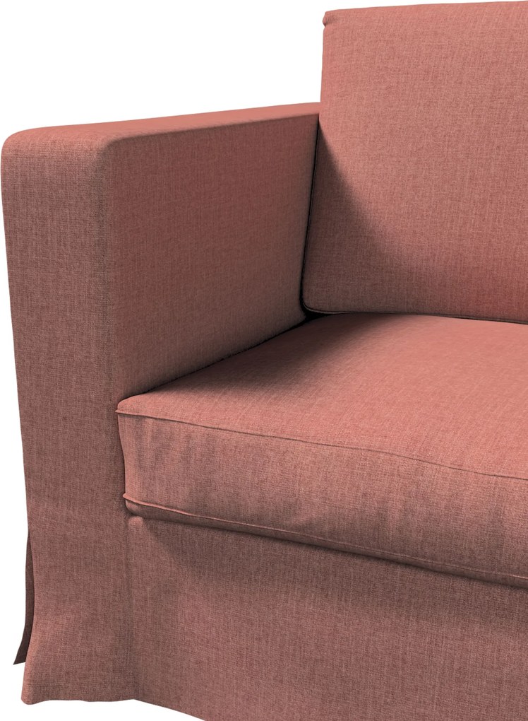 Potah na pohovku IKEA Karlanda 3-místná nerozkládací, dlouhý barva hnědá látka pletený vzor