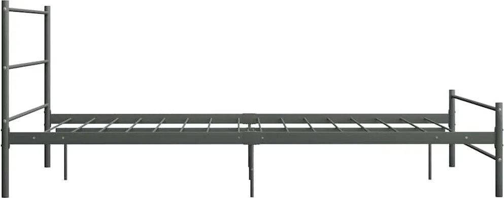 Rám postele šedý kovový 160 x 200 cm 286495