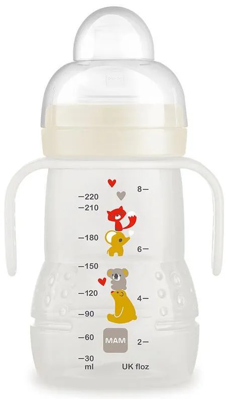 Mam Trainer+ 220 ml - 4m+ Bílý