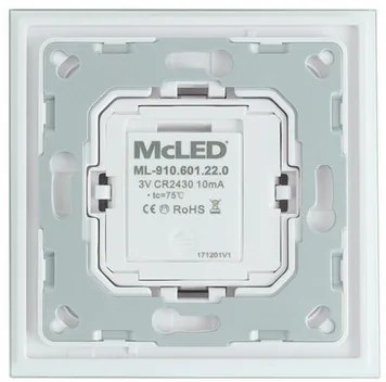 RF nástěnný ovladač McLED řízení jasu 1 kanál ML-910.601.22.0