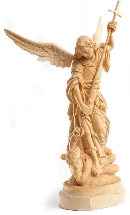 Archanděl Michael - dřevěná socha
