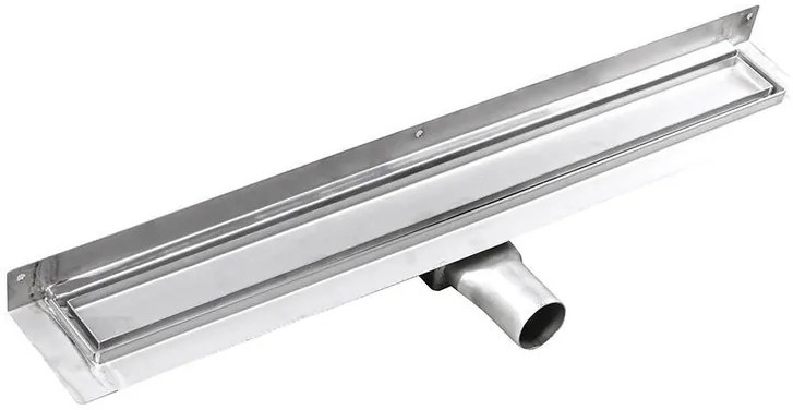 Gelco Manus Piastra nerezový podlahový žlab s roštem pro dlažbu ke stěně 1050 mm DN50 nerez GMP96