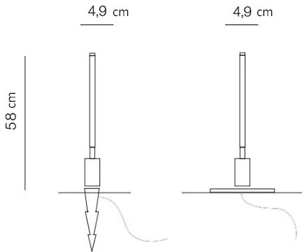 Azzardo AZ5337 - LED Venkovní lampa FREDO LED/6W/230V IP54 58 cm