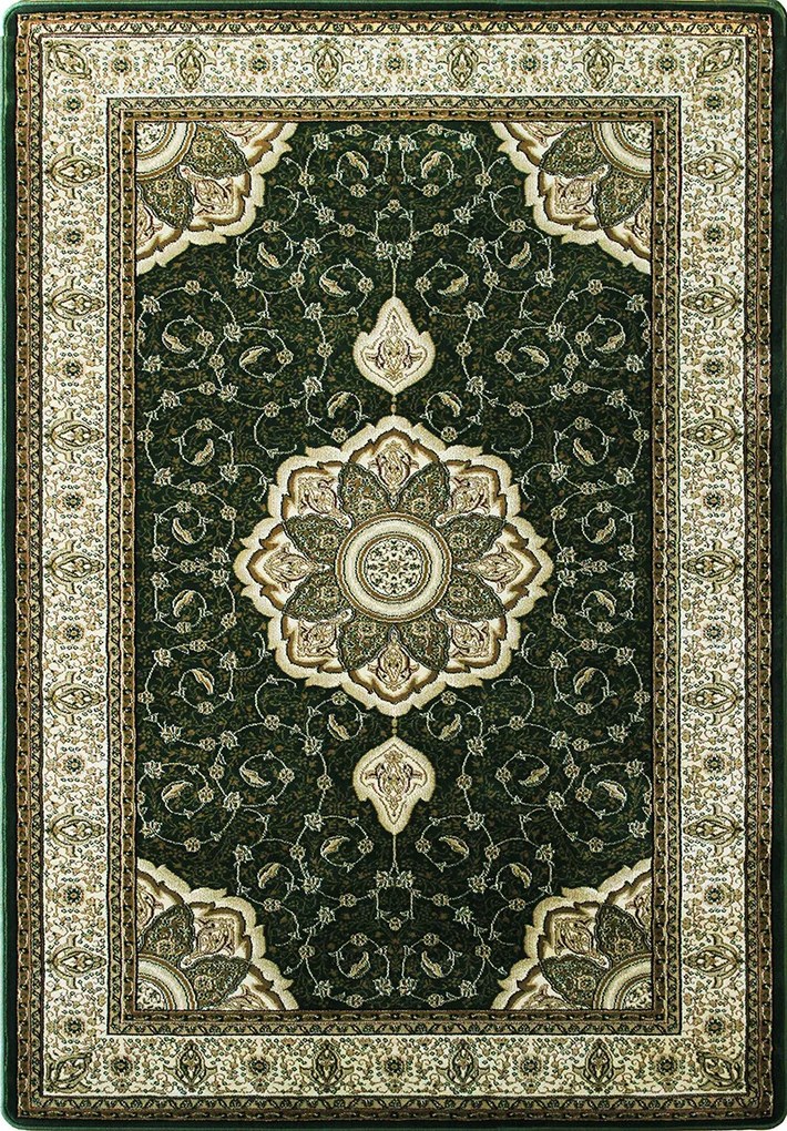 BE Koberec Anatolia 5328 GREEN - zelený obdélníkový Rozměr: 70x100 cm