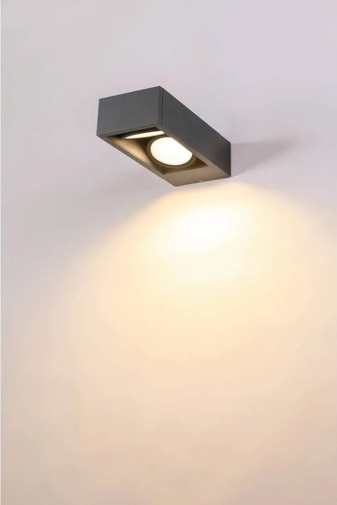 LA 1004748 ESKINA FRAME WL venkovní LED nástěnné přisazené svítidlo double antracit CCT switch 3000/4000 K - BIG WHITE (SLV)