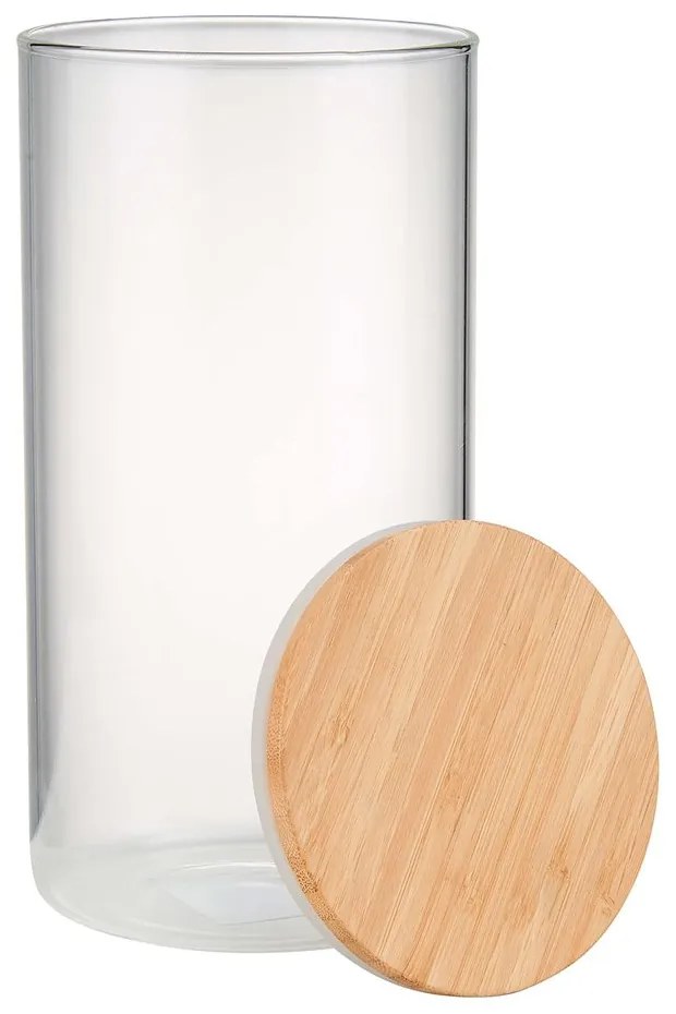 WOODLOCK Skleněná dóza 2300 ml - čirá/přírodní