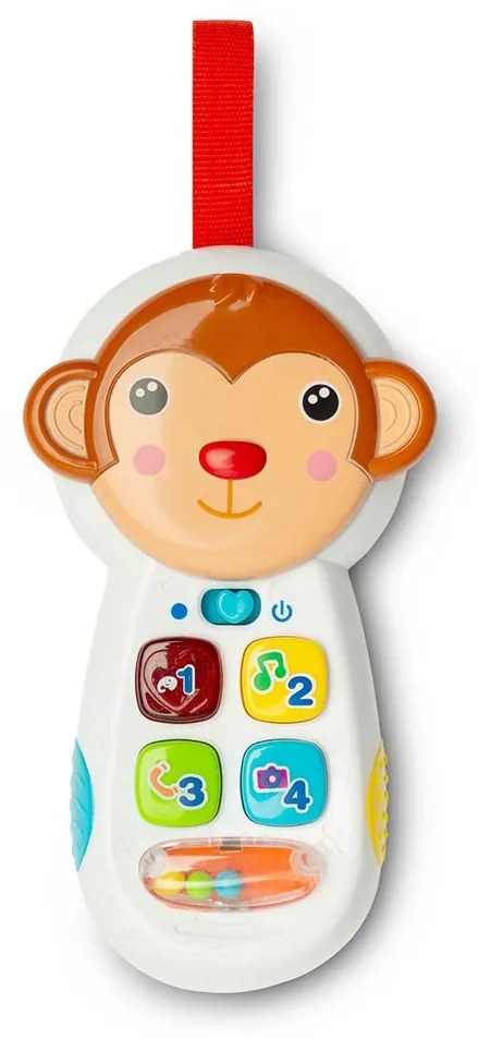 Dětská edukační hračka Toyz telefon opička Multicolor