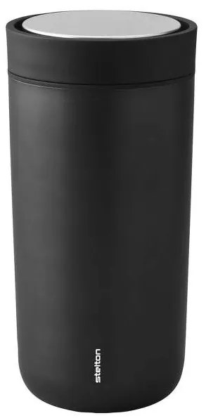 Stelton Termohrnek To Go Click 0,4l, black metallic