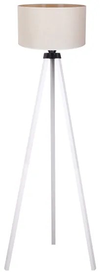 Duolla - Stojací lampa 1xE27/60W/230V pr. 44 cm krémová/bílá