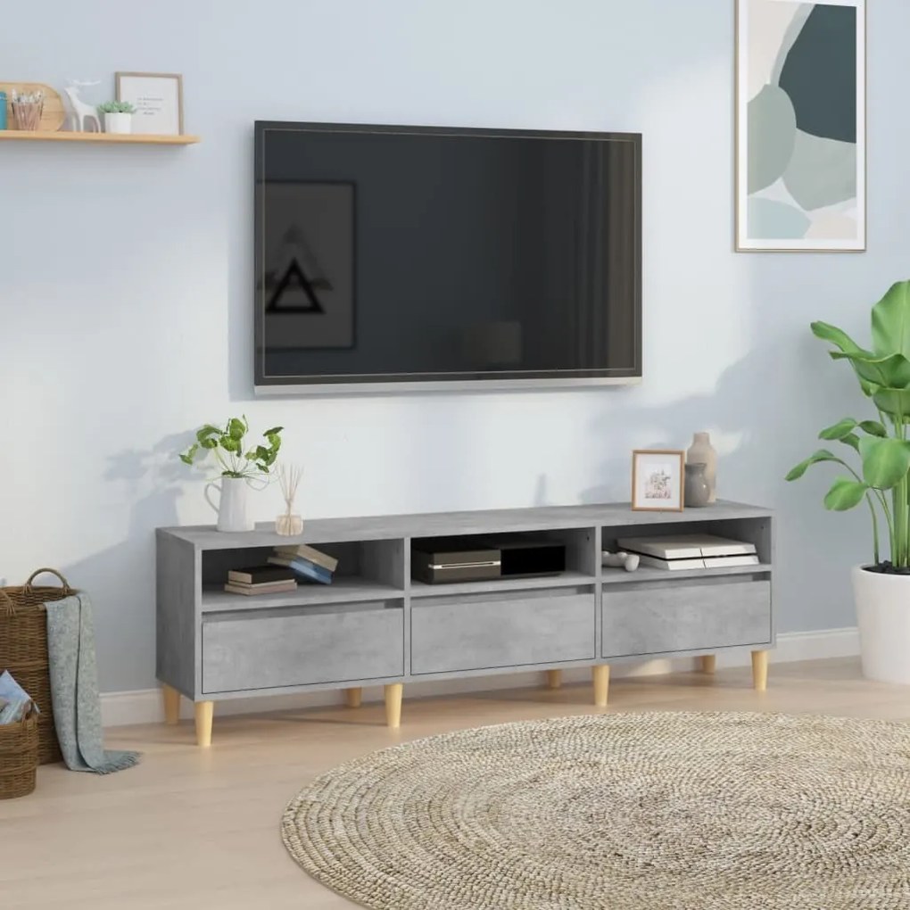 vidaXL TV skříňka 150 x 30 x 44,5 cm kompozitní dřevo [831915] Barva: bílá s vysokým leskem