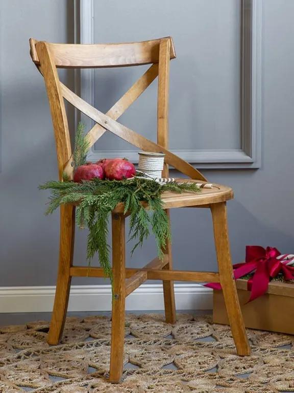 ARTEN Rustikální jídelní židle POPRAD SIL25 - borovice (světlý/tmavý vosk)