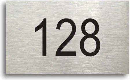 ACCEPT Číslo na dveře - typ 07 (50x30mm) - bílá tabulka - barevný tisk