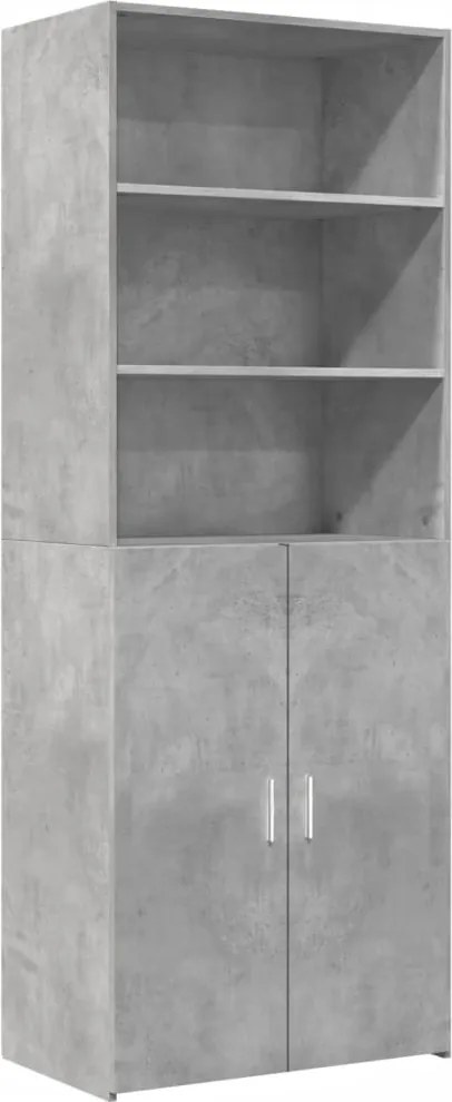 Skříň highboard betonově šedá 70x42,5x185 cm kompozitní dřevo 3281374