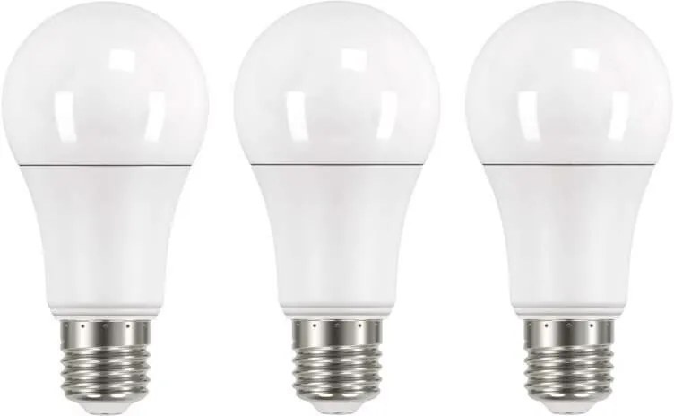 Led žárovka emos led žárovka classic a60 13,2w e27 teplá bílá, 3 ks