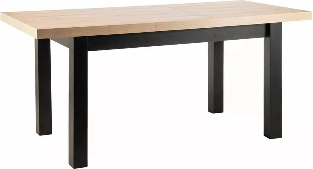 Jídelní rozkládací stůl Presto 140/218 cm dub Artisan/černý