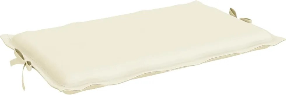 Poduška na lehátko krémová 186x58x4 cm oxfordská látka 314160