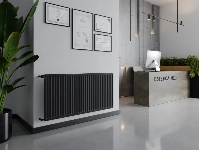 Mexen CH10 Hygienický panelový radiátor 600 x 1600 mm, boční připojení, 999 W, antracitová, W410H-060-160-66