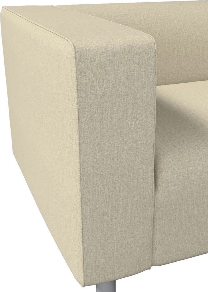 Potah na pohovku IKEA Klippan 2-místná barva béžová látka pletený vzor