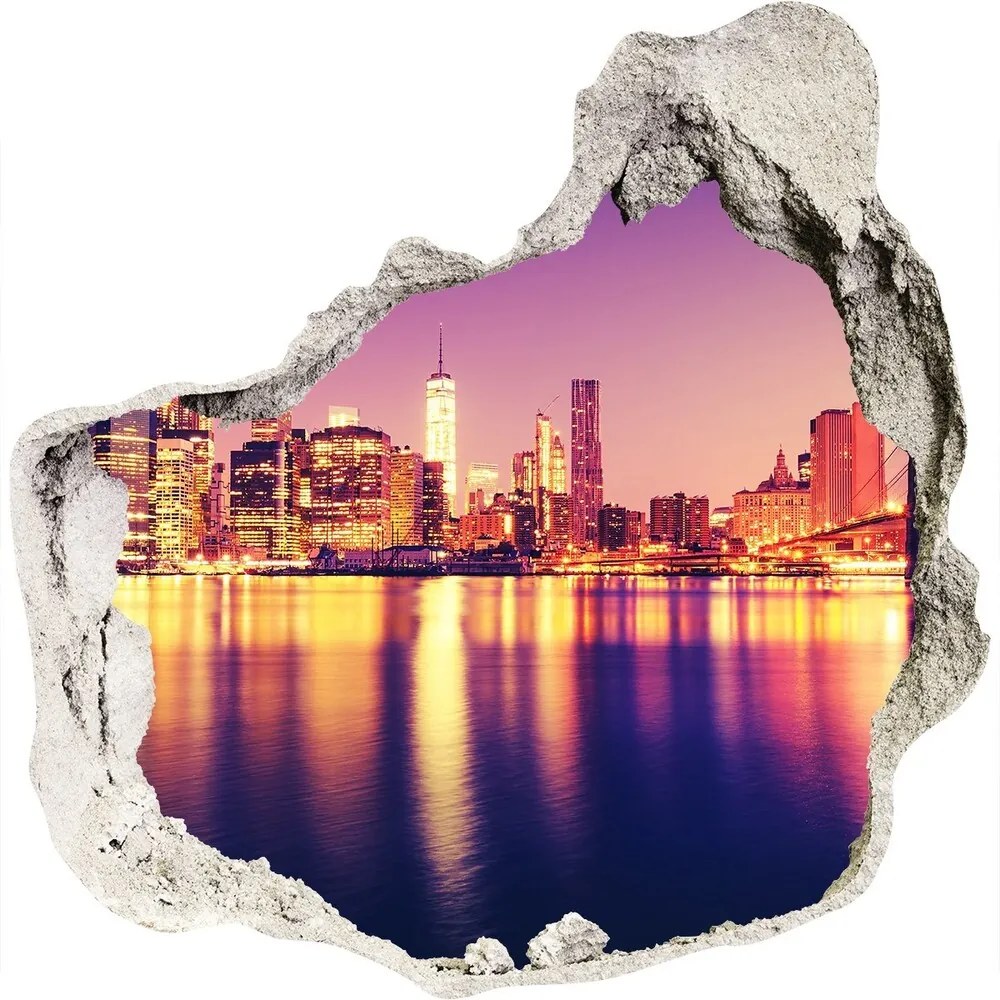 Wallmuralia Fototapeta díra na zeď 3D Manhattan New York 75x75 cm