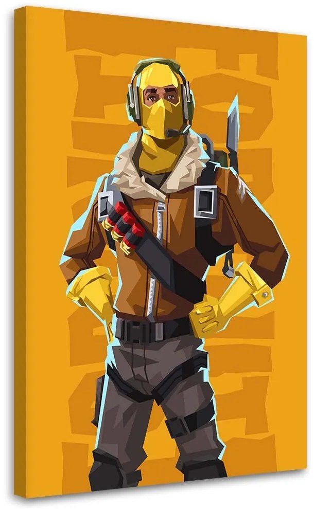 Gario Obraz na plátně Raptor fortnite - Nikita Abakumov Rozměry: 40 x 60 cm