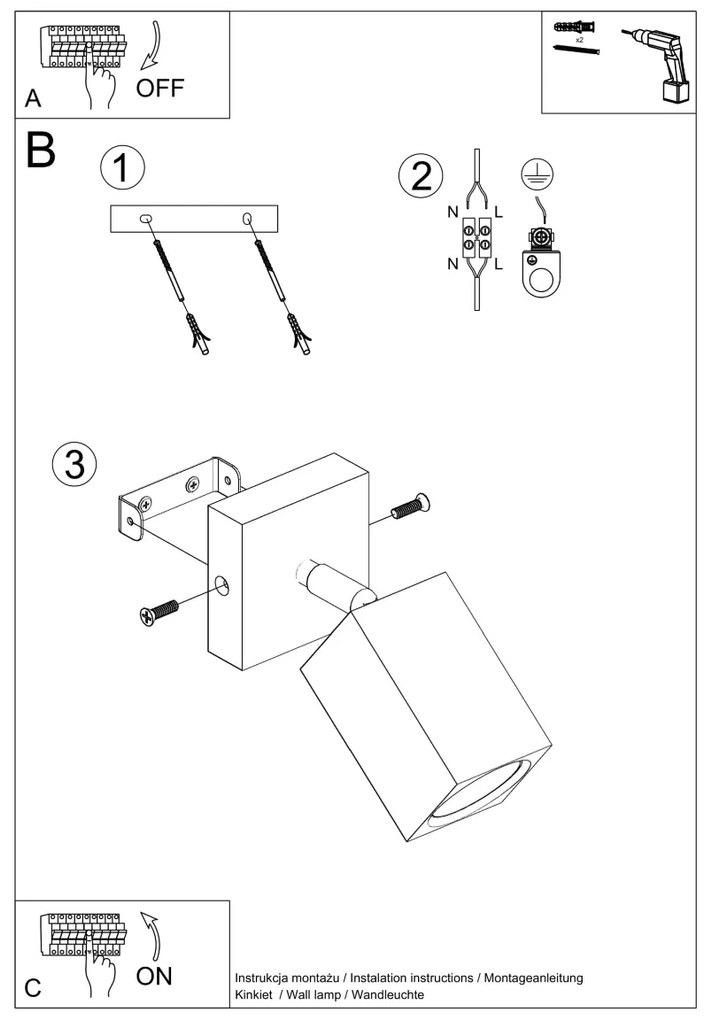 Bodové svítidlo Keke, 1x dřevěné stínítko, (možnost polohování)