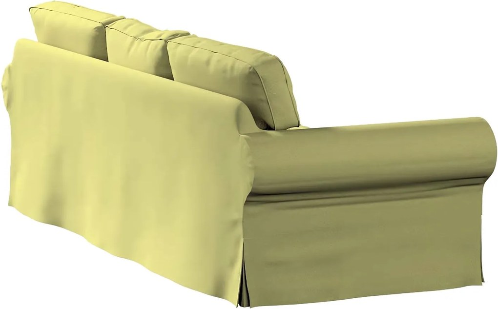 Potah na pohovku IKEA  Ektorp 3-místná, nerozkládací barva zelená látka lesklé, sametová