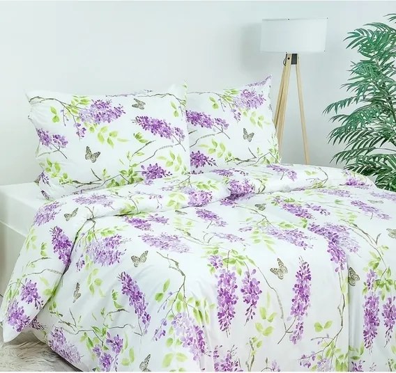 Stanex povlečení krep Fresha fialová (LS264) 140x200, 70x90 cm
