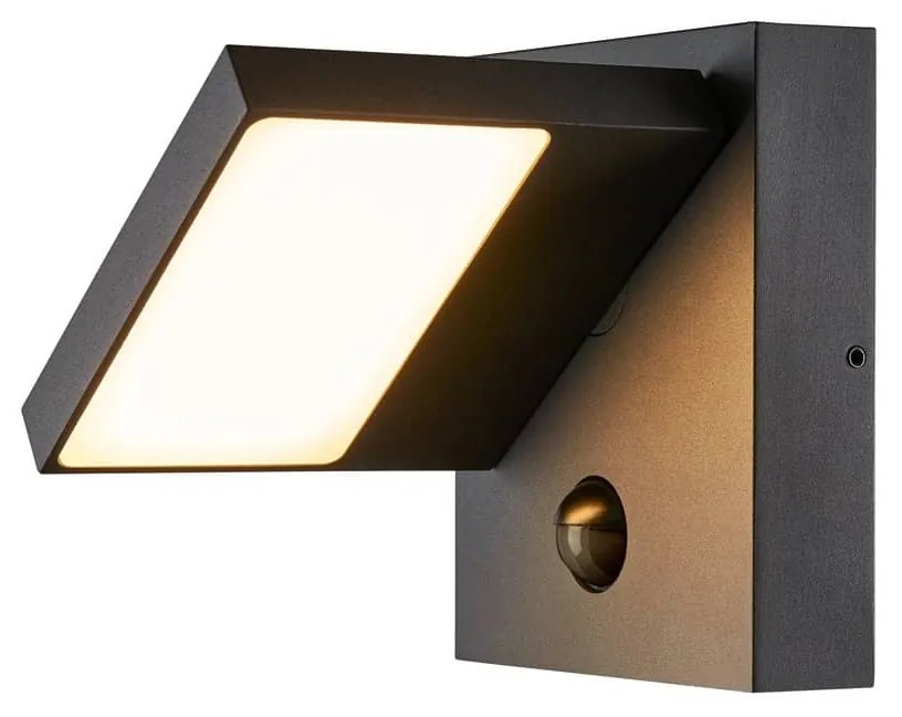 SLV 1002990 Abridor, venkovní nástěnné antracitové svítidlo se senzorem LED 14W, IP54, 3000/4000K