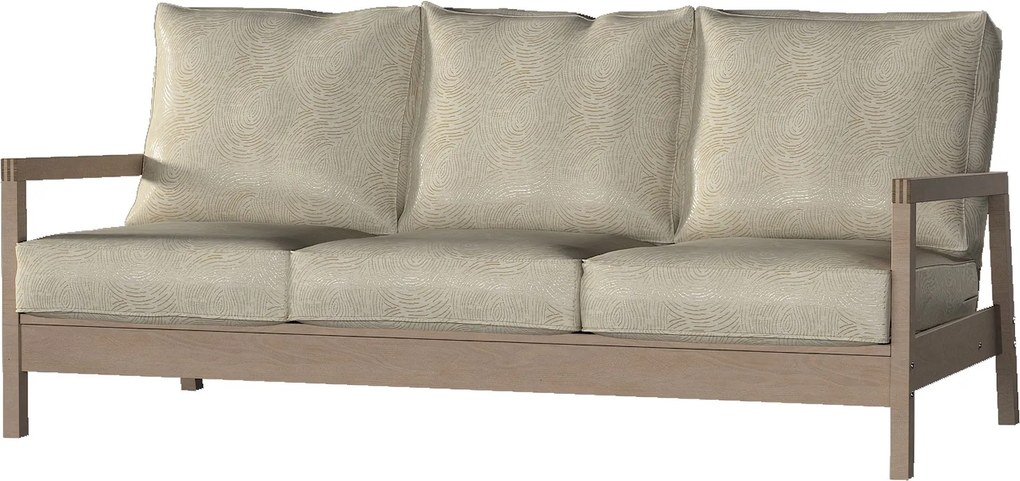Potah na pohovku IKEA Lillberg 3-místná nerozkládací barva béžová látka lesklé, pletený vzor, vzorované