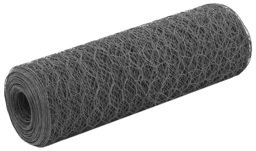 Pletivo ke kurníku ocel PVC vrstva 25 x 0,5 m šedé 143272