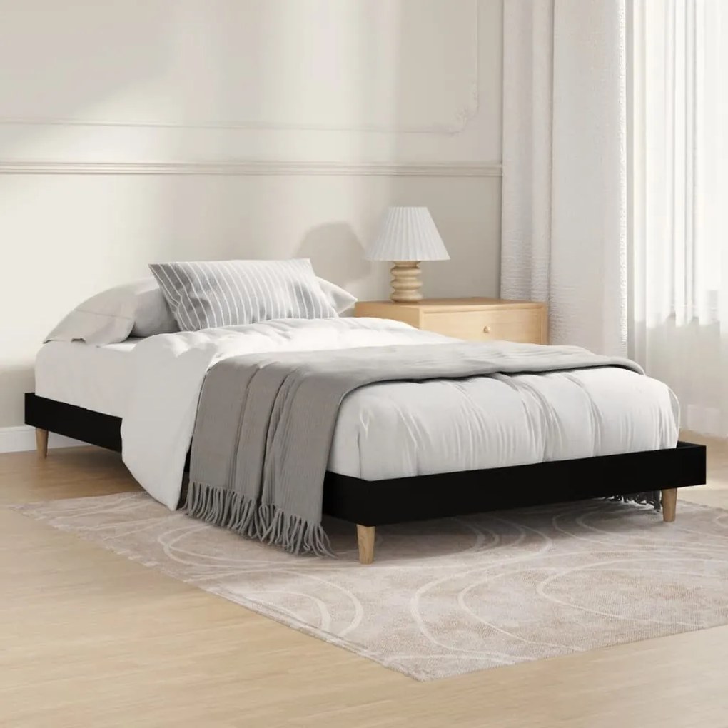 vidaXL Rám postele 100 x 200 cm kompozitní dřevo [832053] Barva: Betonová šedá