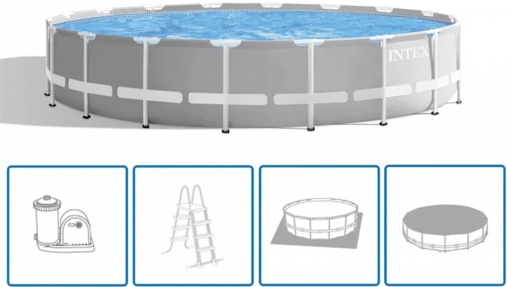 INTEX PRISM FRAME PREMIUM POOLS Bazén 549 x 122 cm s filtrací 26732GN