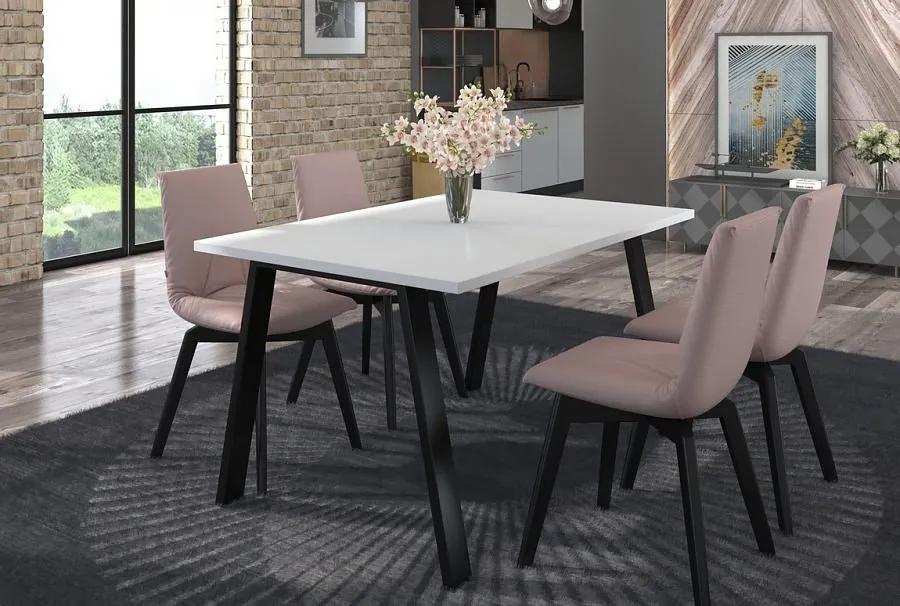 Casarredo - Komfort nábytek Jídelní stůl KOLINA 138x67 cm, černá/bílá