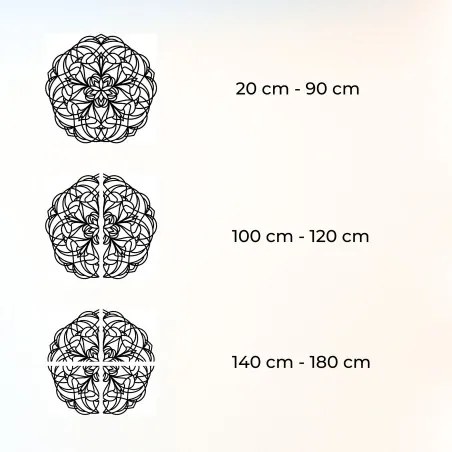 Vyřezávaná dřevěná dekorace mandala míru Serena I SENTOP PR0250