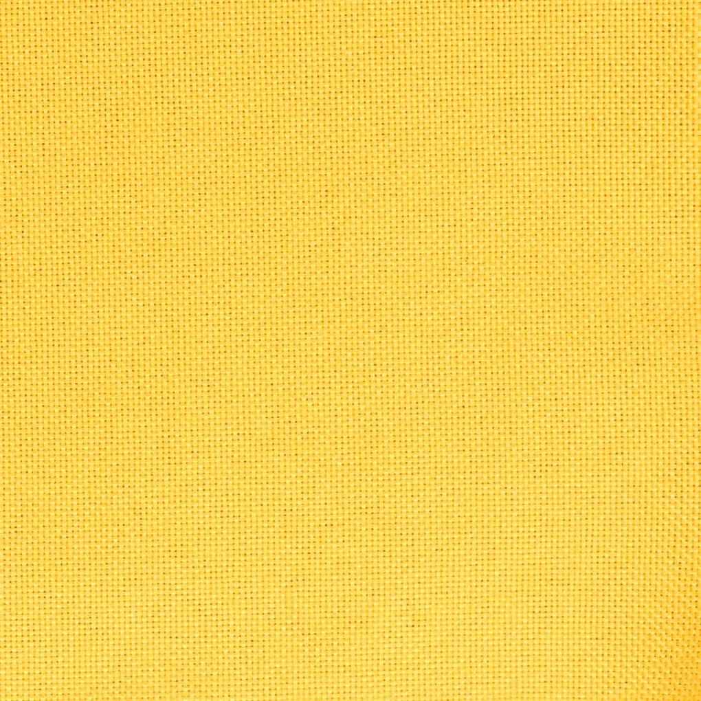 vidaXL Houpací křeslo hořčicově žluté textil