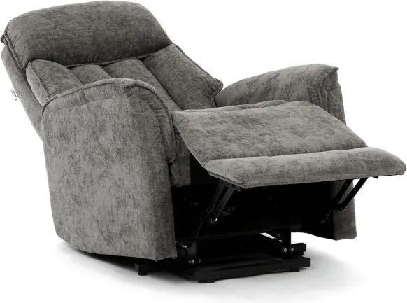 Polohovací křeslo šedé, elektrické TV-H9727 GREY2