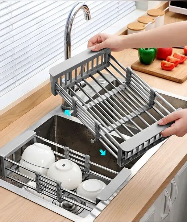 Velazo Teleskopický odkapávač do dřezu - VE-BAS, šedý