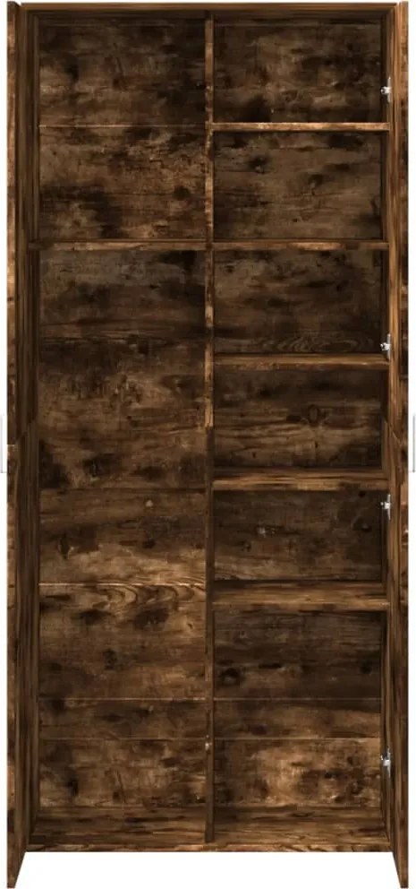 Skříň highboard kouřový dub 80 x 35 x 180 cm kompozitní dřevo 3276655