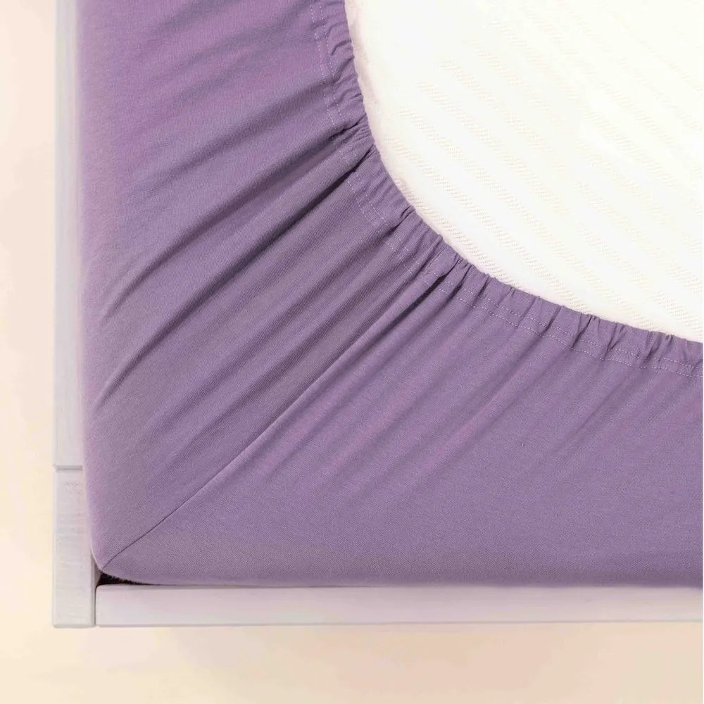 Polášek Jersey prostěradlo s elastanem - Světle zelená | 180 x 200 cm