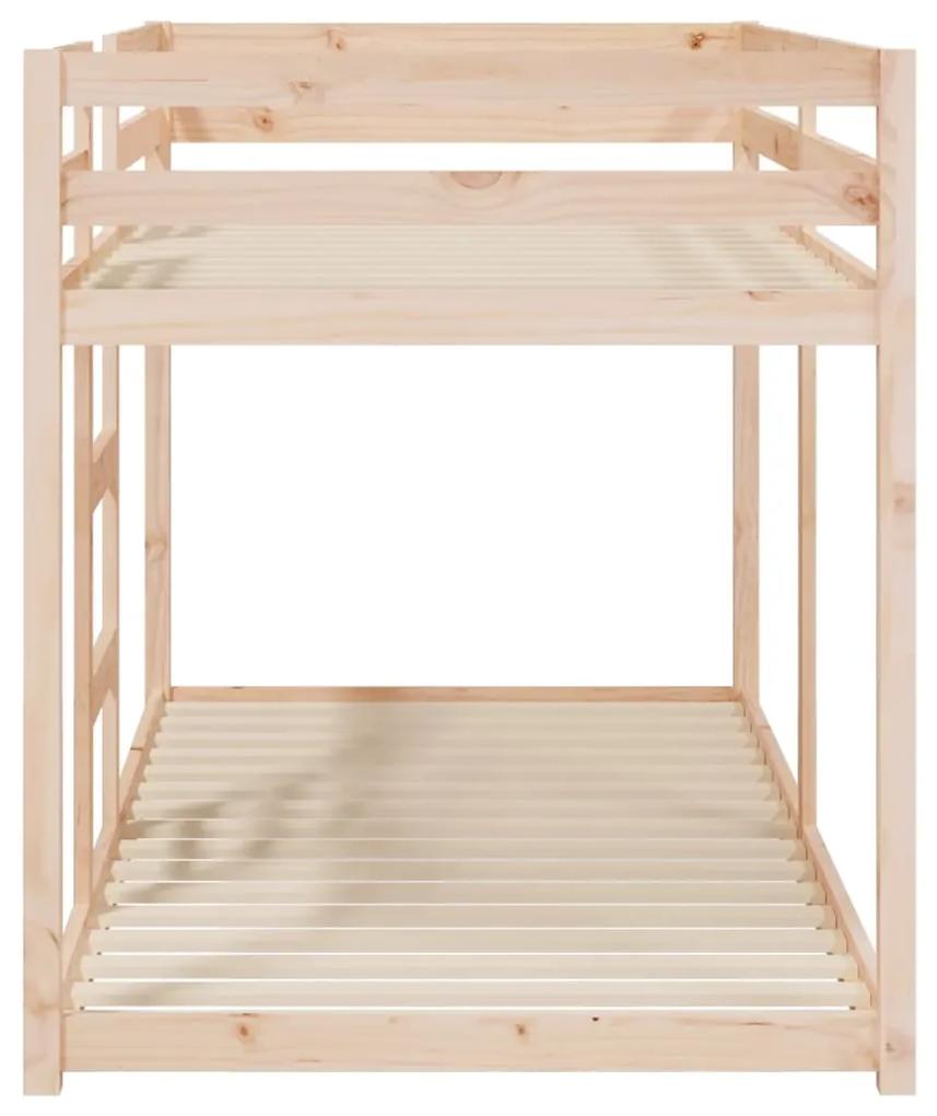 Patrová postel 90 x 200 cm masivní borové dřevo - Default Title