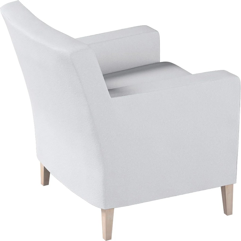 Potah na křeslo IKEA Karlstad barva bílá látka pletený vzor