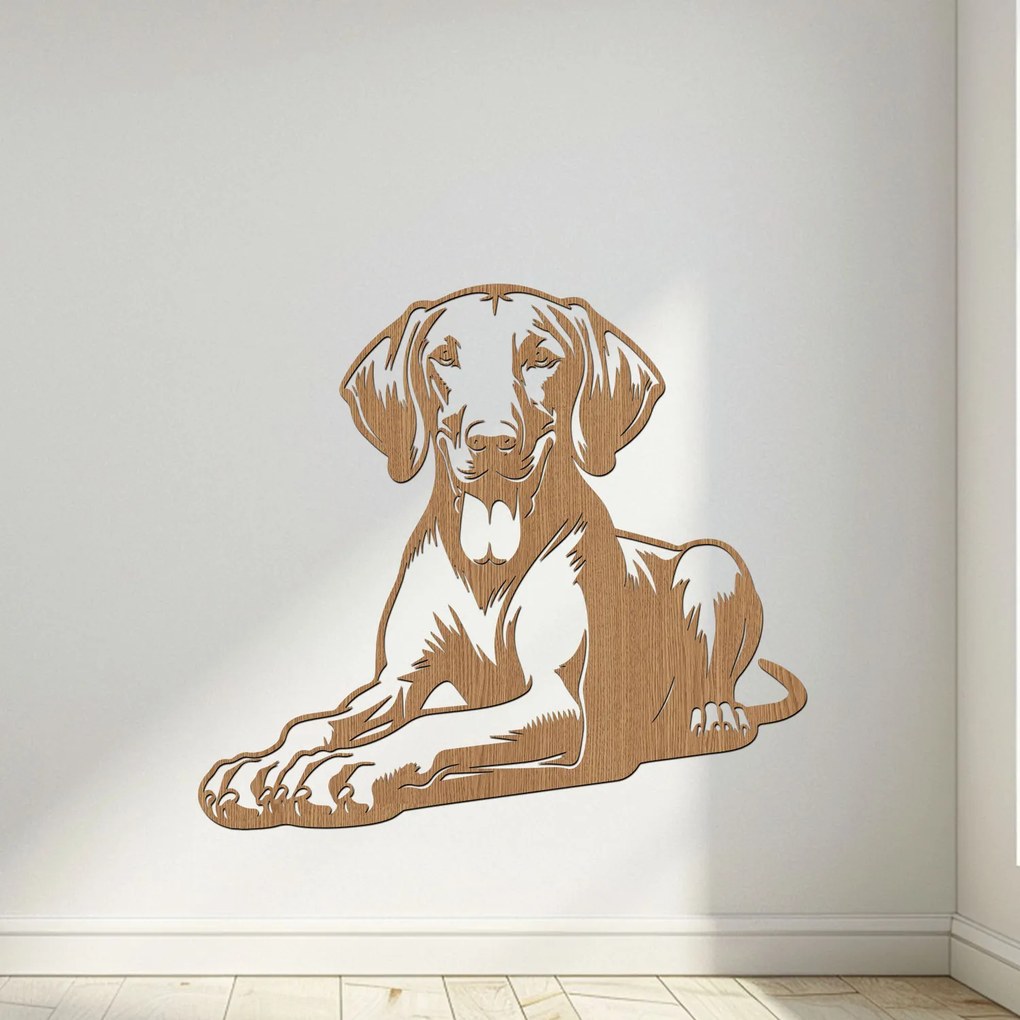 dřevo života Dřevěná dekorace psa Vizsla Zvolte rozměr (cm): 40x36, Zvolte barvu dekoru: Černá