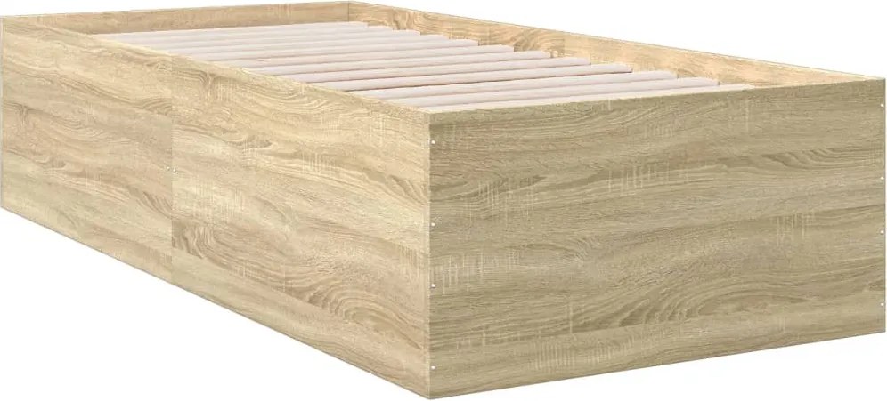 Rám postele dub sonoma 90 x 190 cm kompozitní dřevo 3280974