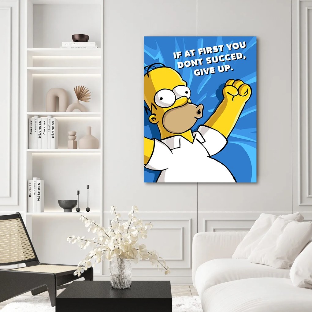 Gario Obraz na plátně Simpsonovi, Homer Simpson - Nikita Abakumov Rozměry: 80 x 120 cm