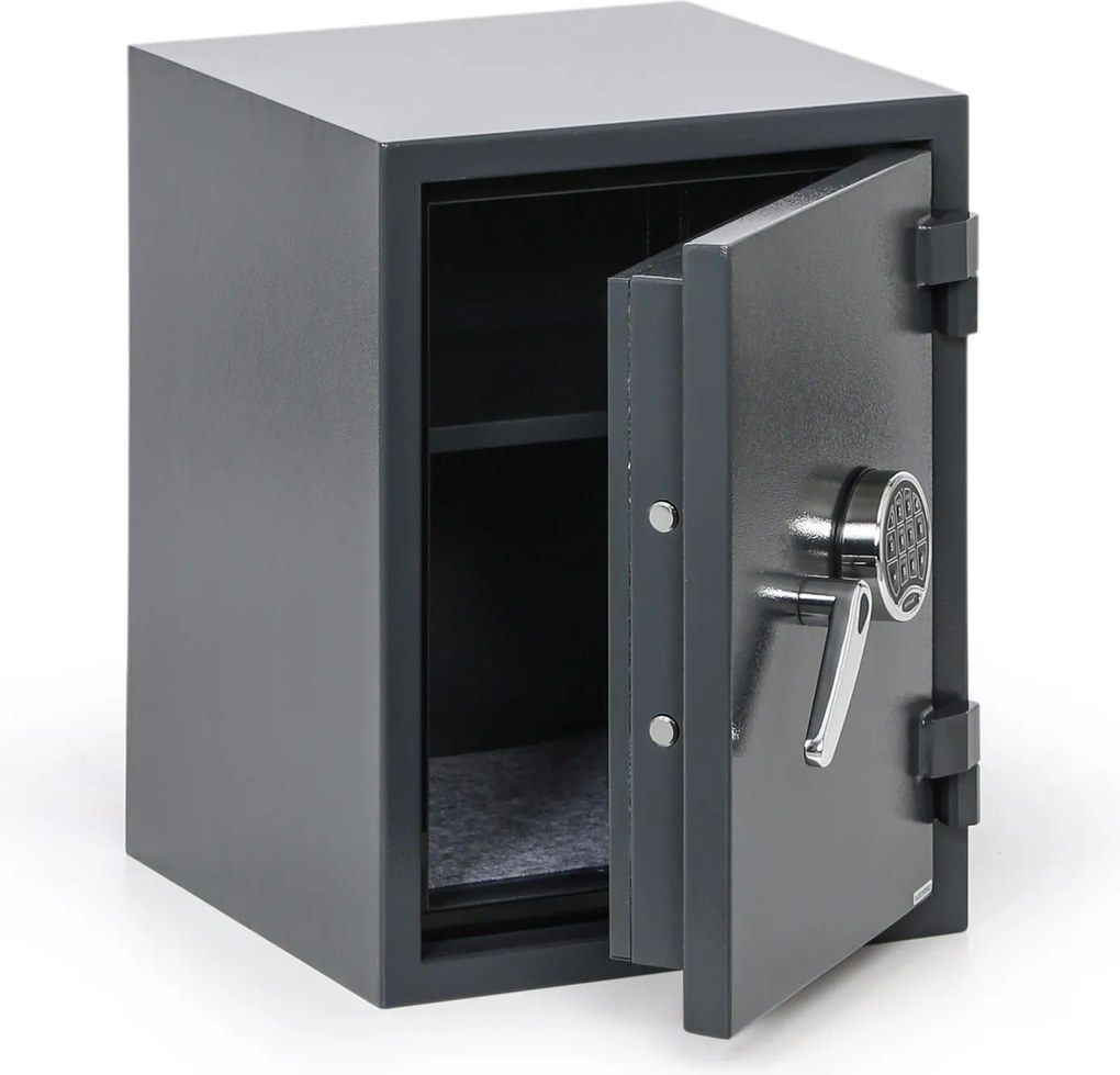 Ohnivzdorný nábytkový trezor s elektronickým zámkem, třída S2, 580 x 440 x 435 mm