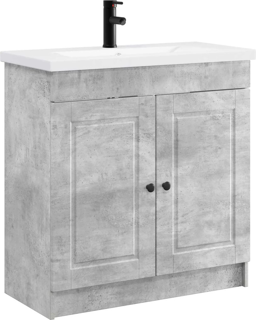 Sada koupelnového nábytku Betonově šedá 56 x 37,5 x 81 cm 3404127