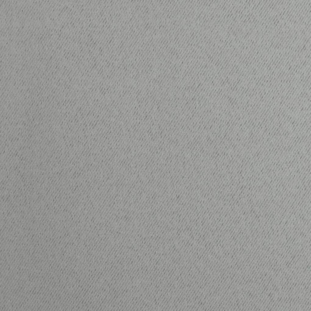 Krásné šedé závěsy v jednobarevné kombinaci 135 x 270 cm