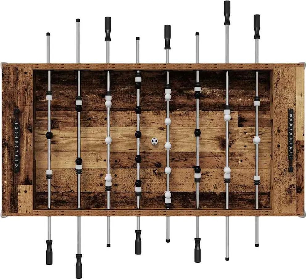 Stolní fotbálek Staré dřevo 146,5 x 74 x 85 cm Kompozitní dřevo 3378205